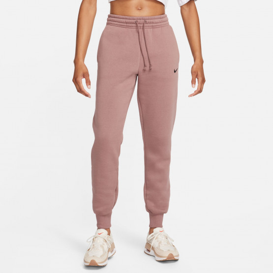 Nike W Nsw Phnx Flc Mr Pant Std Smokey Mauve Black Fz7626 208